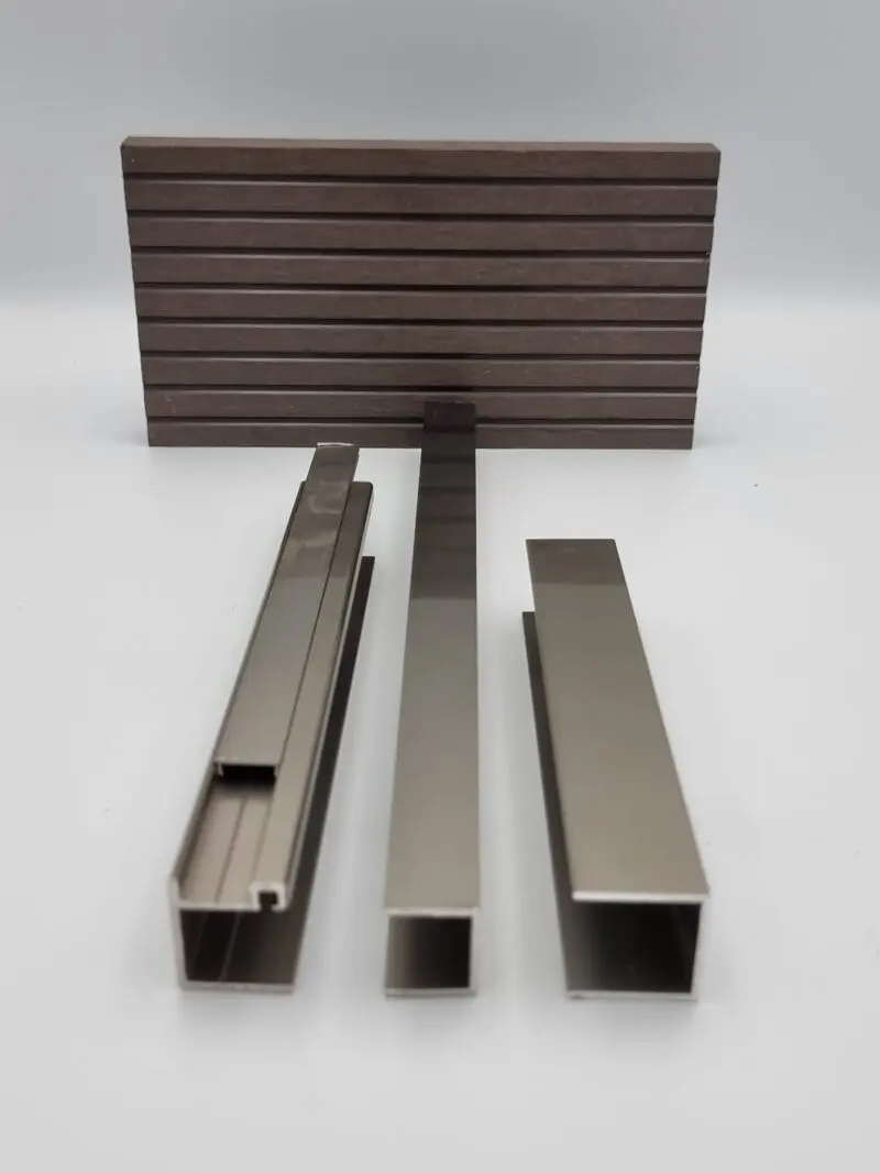 Προφίλ ΠΙ Αλουμινίου με Καπάκι για WPC Deck - ESTEEL