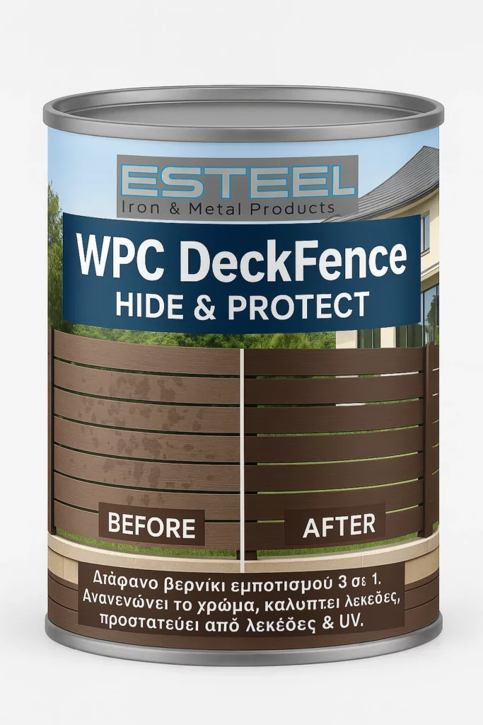 Συντήρηση σανίδων deck wpc - Εsteel Τrade Εμπόριο Σιδήρου